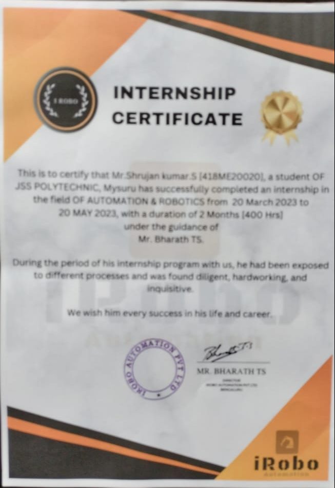 Internships – Irobo Automation